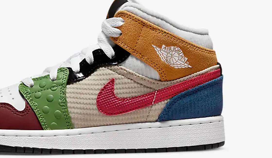 Nike Air Jordan 1 Mid Patchwork – hier kaufen | snkraddicted