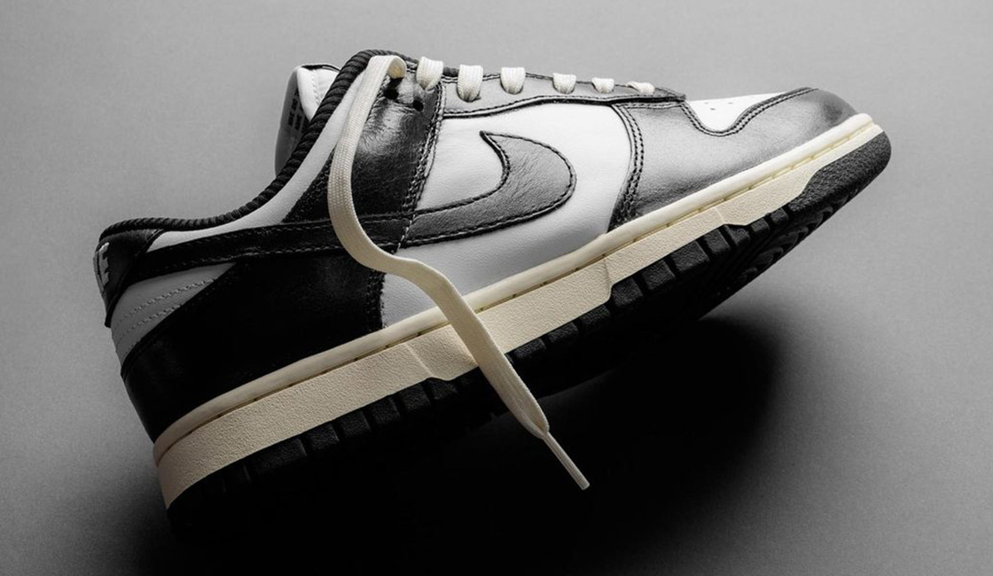 Nike Dunk Low Vintage Panda – FQ8899-100 | snkraddicted