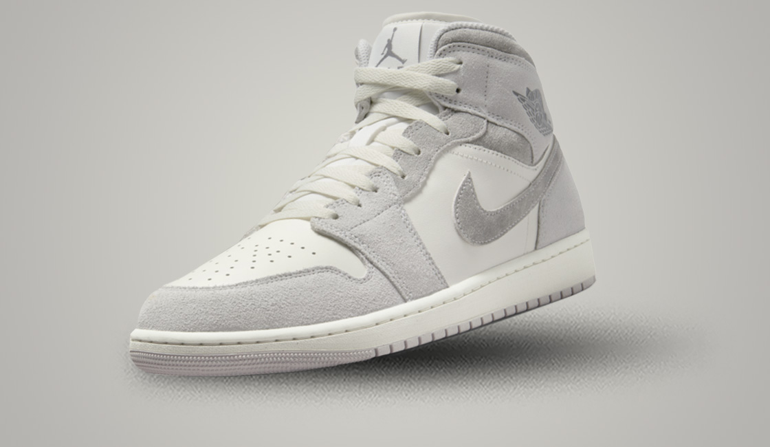 Nike Air Jordan 1 Mid Grey Suede - FQ7720-002 | snkraddicted
