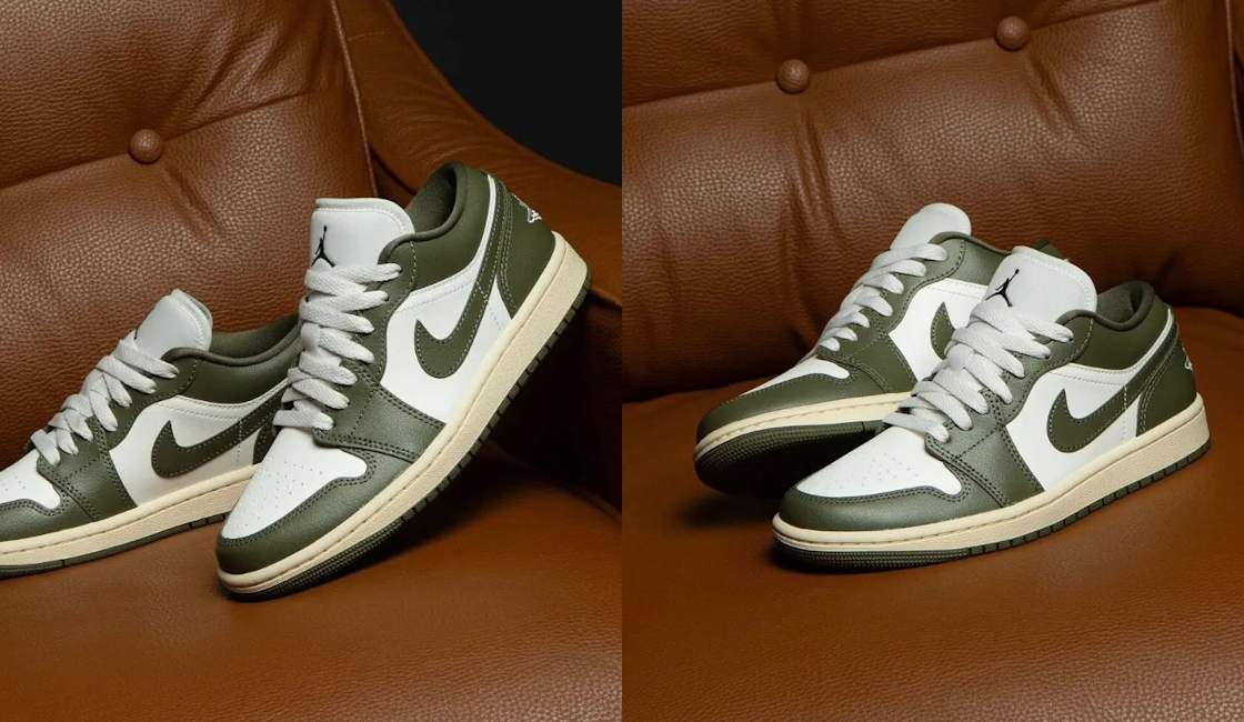 Nike Air Jordan 1 Low Medium Olive – DC0774-122 | snkraddicted