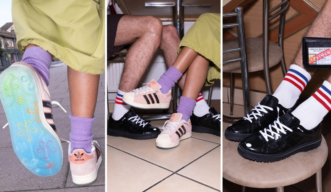 Spongebob x adidas Superstar & Stan Smith Freizeit – hier kaufen ...